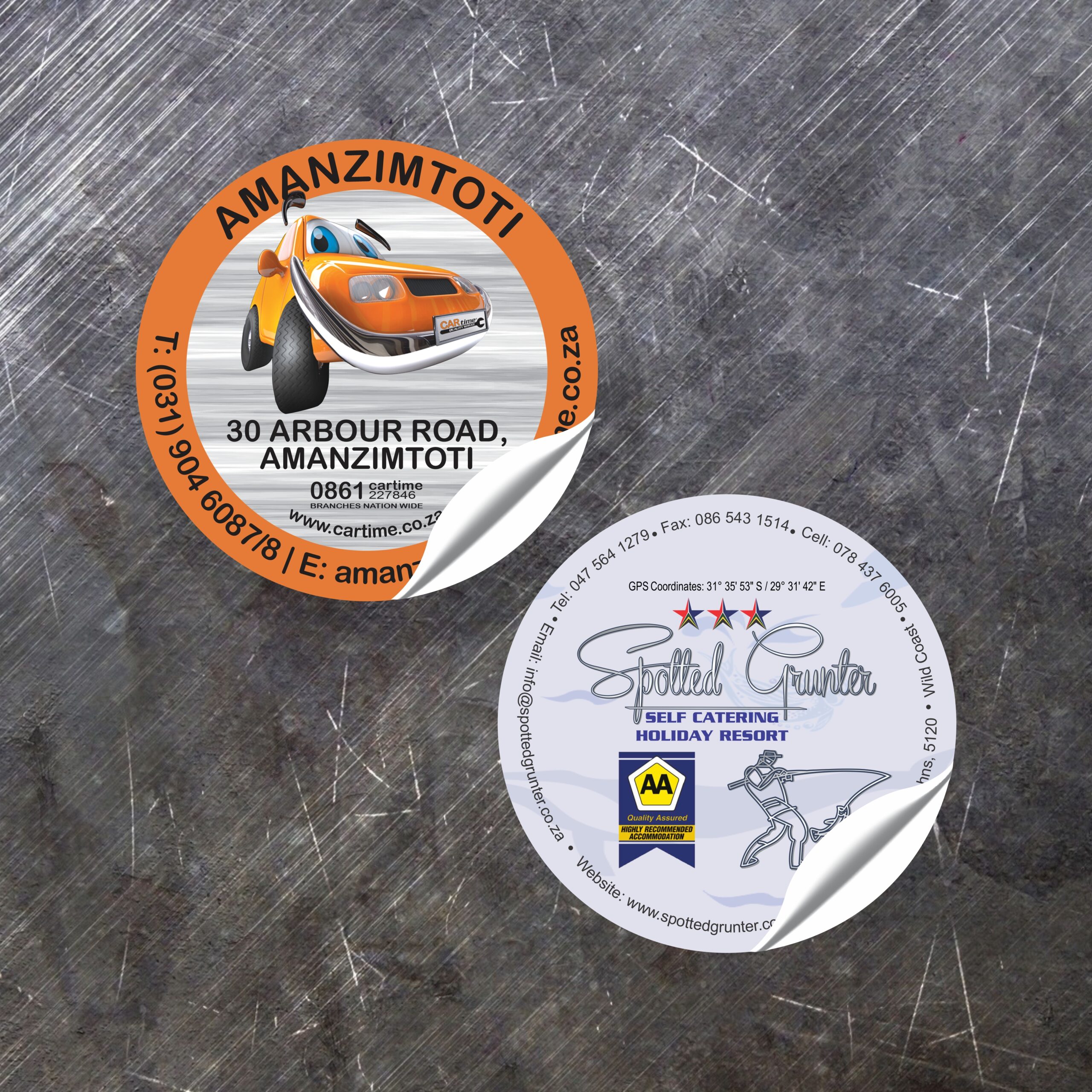 90mm License Sticker